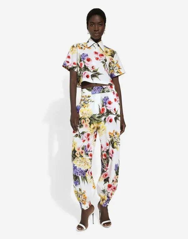 Dolce & Gabbana Floral Print Balloon Pants