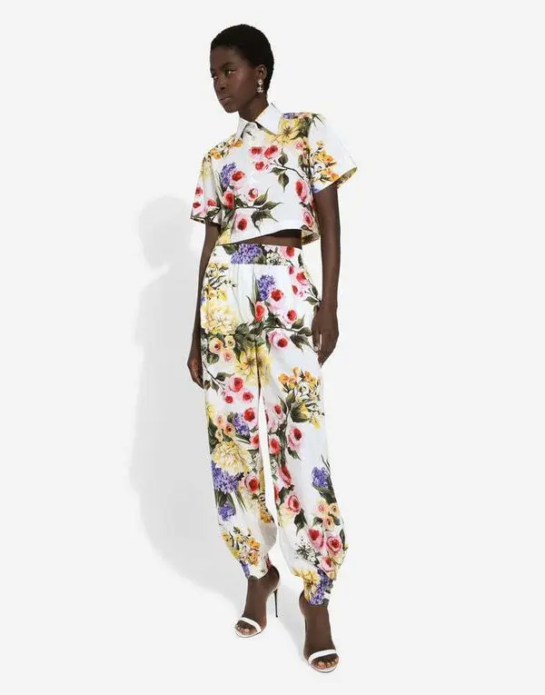 Dolce & Gabbana Floral Print Balloon Pants