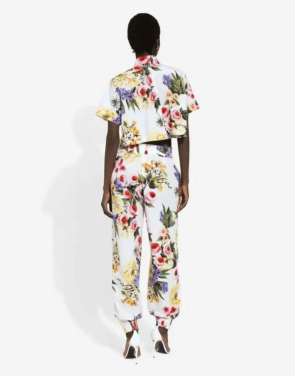 Dolce & Gabbana Floral Print Balloon Pants