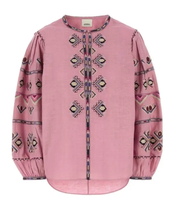 Isabel Marant Étoile Zielle Embroidered Blouse