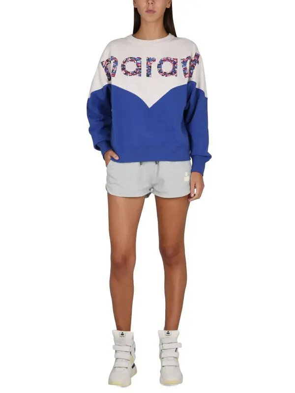 Isabel Marant Étoile Logo Printed Drawstring Track Shorts