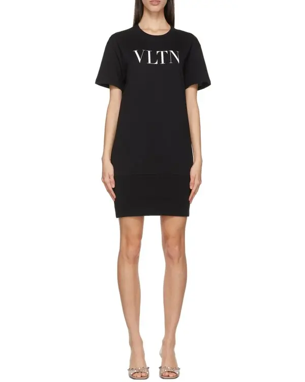 Valentino Garavani Vltn Logo Print T-shirt Dress