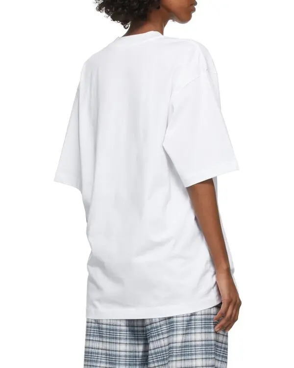 Marni Logo Printed Crewneck T-shirt - White