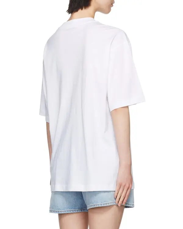 Marni Logo Printed Crewneck T-shirt - White