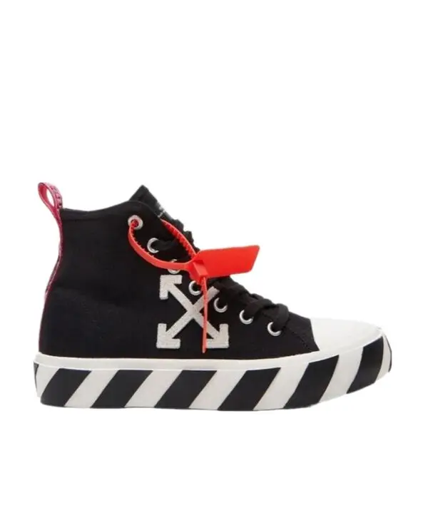 Off-White Arrow Stripe High Top Sneakers - Black