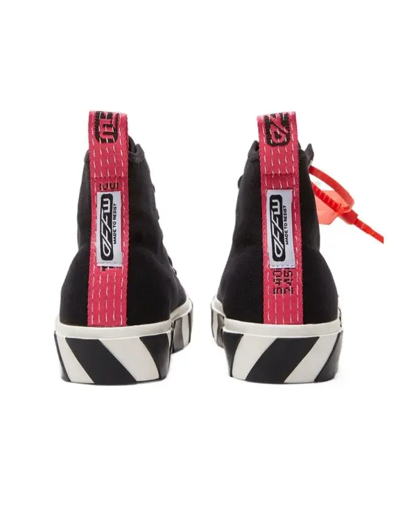Off-White Arrow Stripe High Top Sneakers - Black