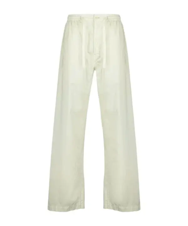 LEMAIRE Drawstring Straight-leg Pants - Cream