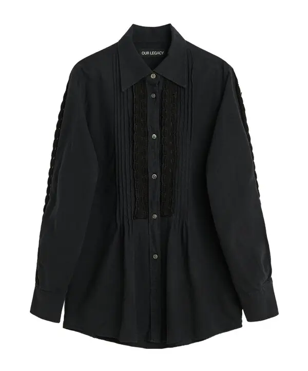Our Legacy Sincere Pleated Shirt - Black