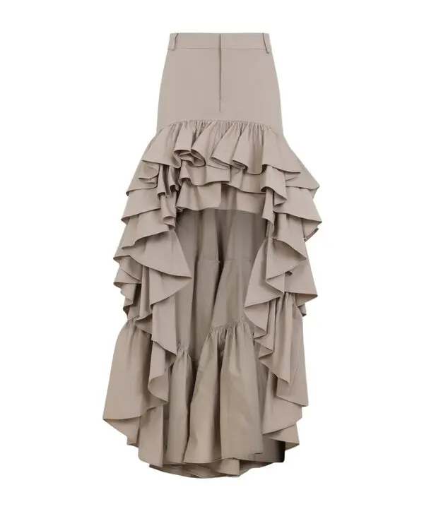 Moschino Belt-loop Ruffle Skirt