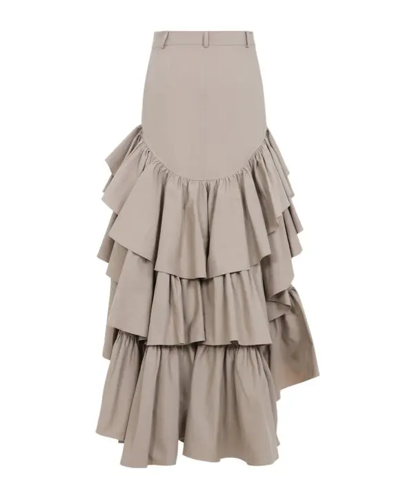 Moschino Belt-loop Ruffle Skirt