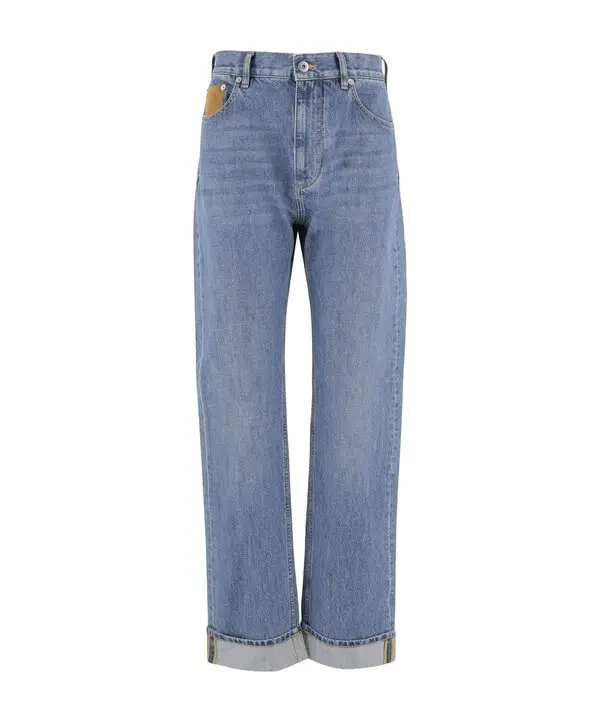 Bottega Veneta Turn-up Hem Denim Trousers