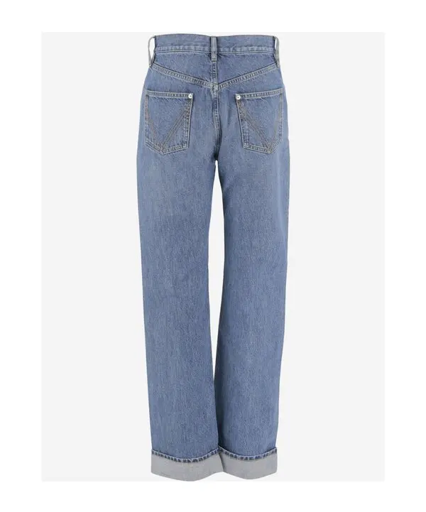 Bottega Veneta Turn-up Hem Denim Trousers