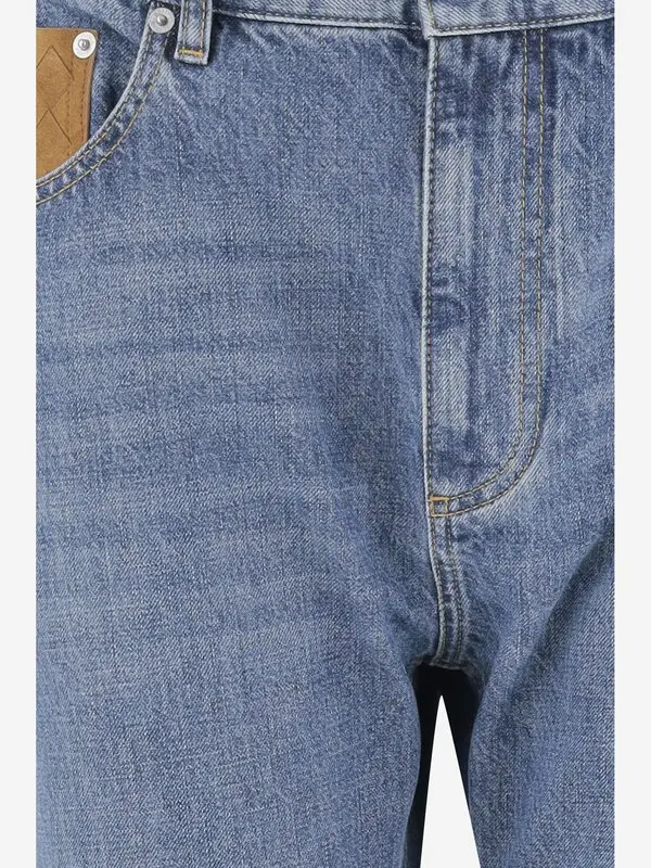 Bottega Veneta Turn-up Hem Denim Trousers