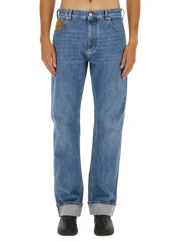 Bottega Veneta Turn-up Hem Denim Trousers
