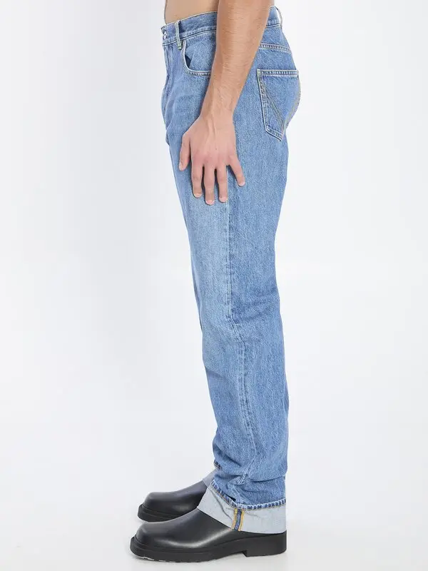 Bottega Veneta Turn-up Hem Denim Trousers