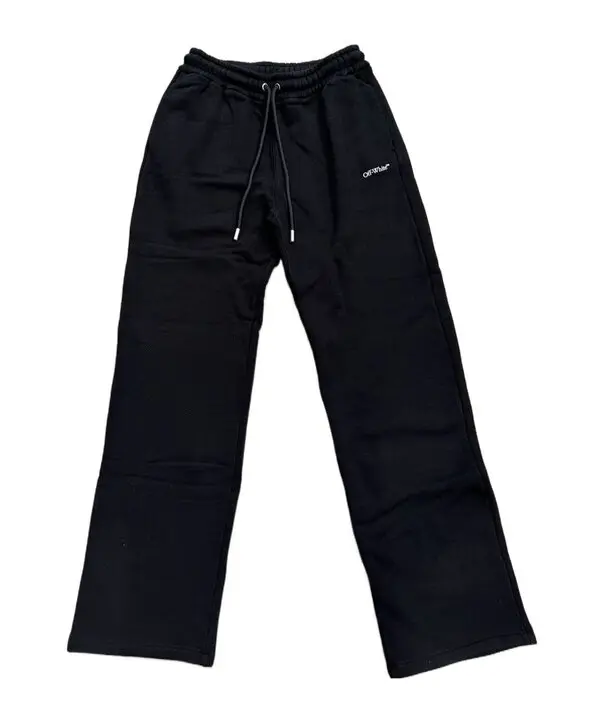 Off-White Arrow Pattern Drawstring Joggers - Black