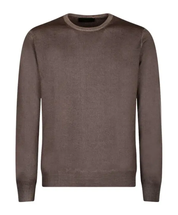 GRAN SASSO Long Sleeve Crewneck Jumper - Hazel