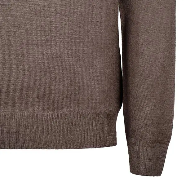GRAN SASSO Long Sleeve Crewneck Jumper - Light Brown