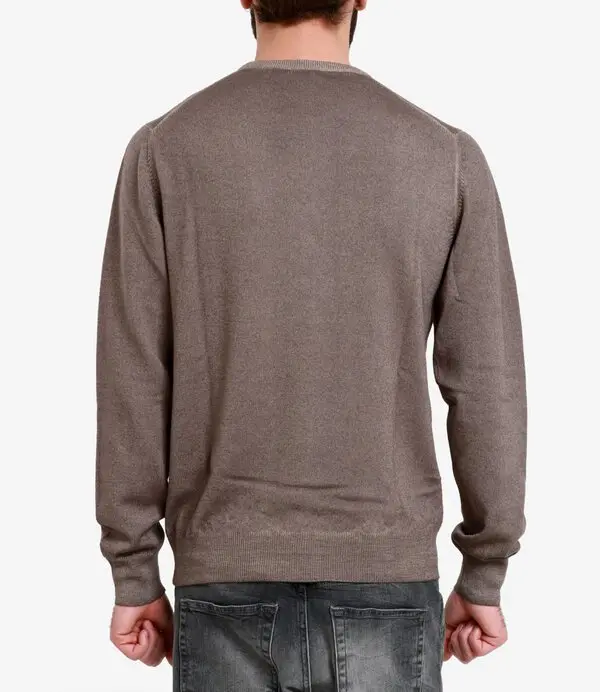 GRAN SASSO Long Sleeve Crewneck Jumper - Light Brown