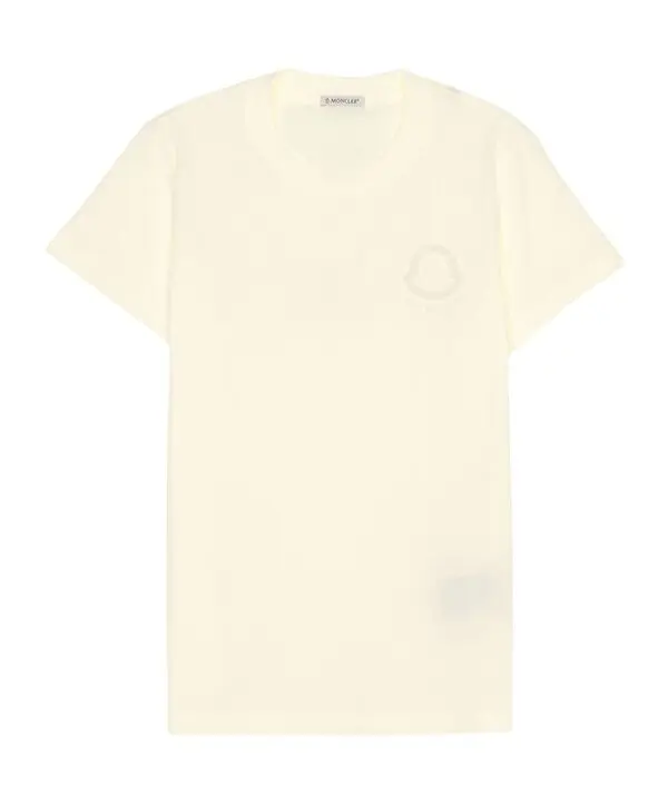 Moncler Logo Detailed Crewneck T-shirt - White