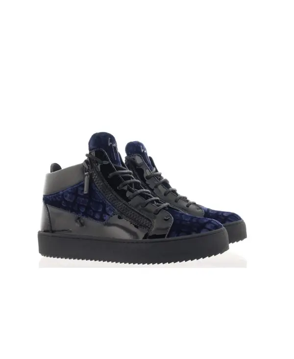 GIUSEPPE ZANOTTI Logo Casual Sneakers - Black