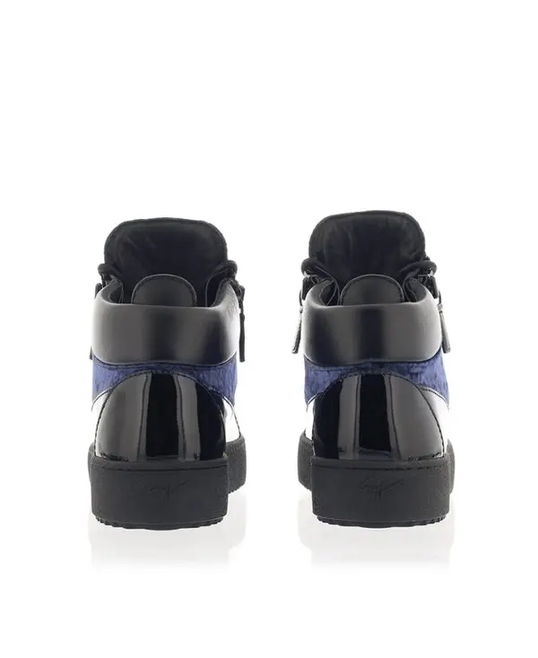 GIUSEPPE ZANOTTI Logo Casual Sneakers - Black