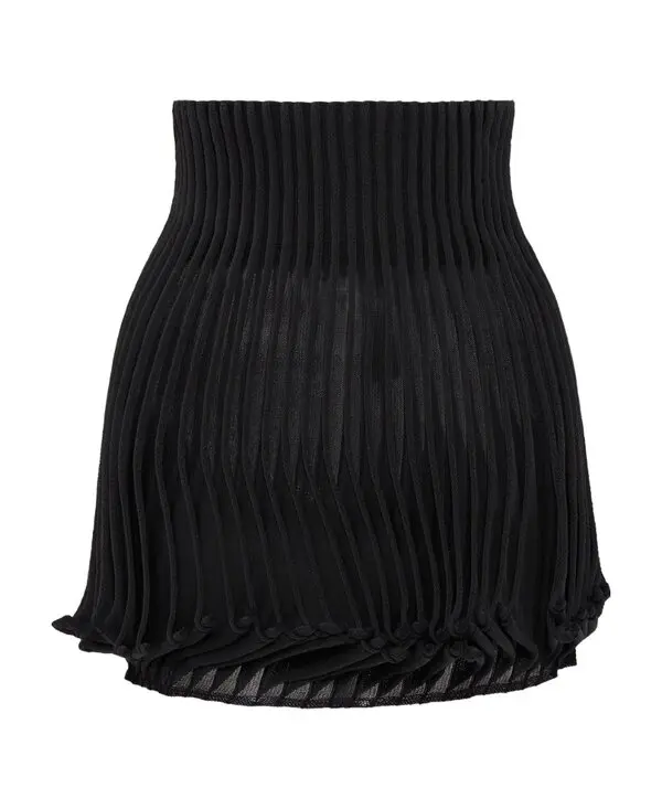 Alaïa Knitted Pleated Skirt