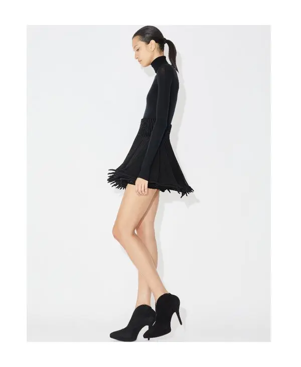 Alaïa Knitted Pleated Skirt
