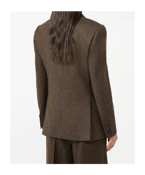 Max Mara Tailored Button-up Jacket - Brown