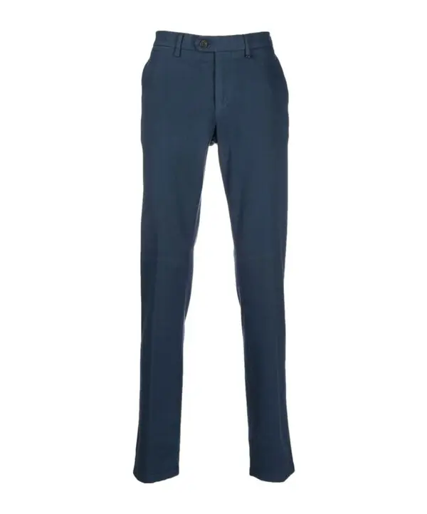 Canali Straight-leg Tailored Trousers - Blue