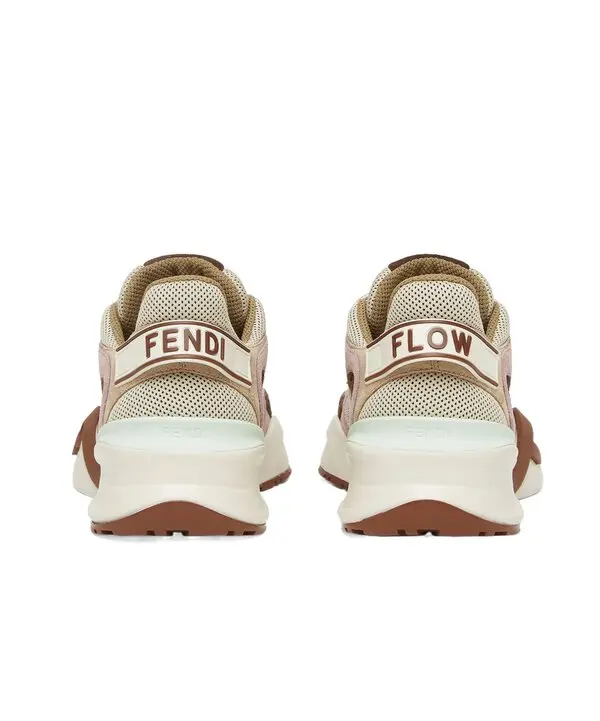 Fendi Flow Lace-up Sneakers - Brown