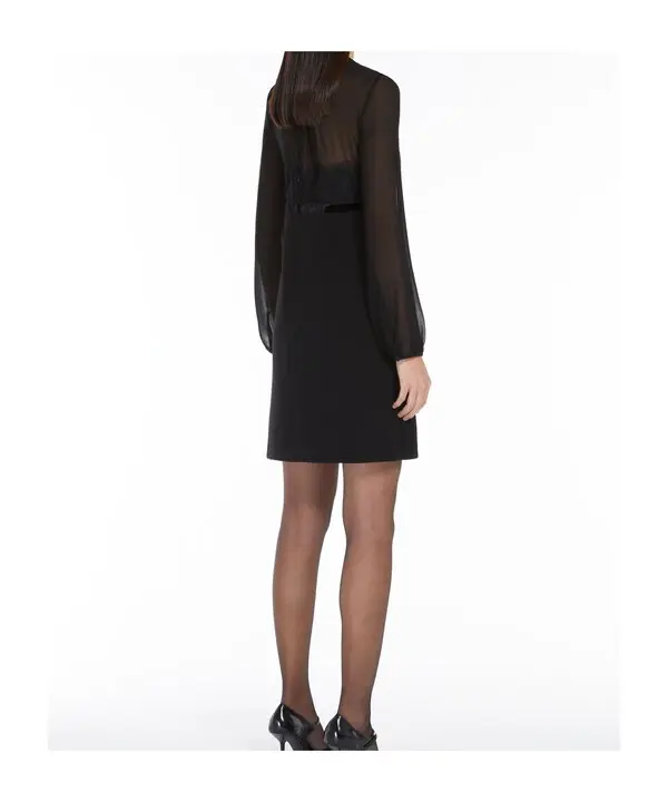 Max Mara Crewneck Long-sleeved Dress
