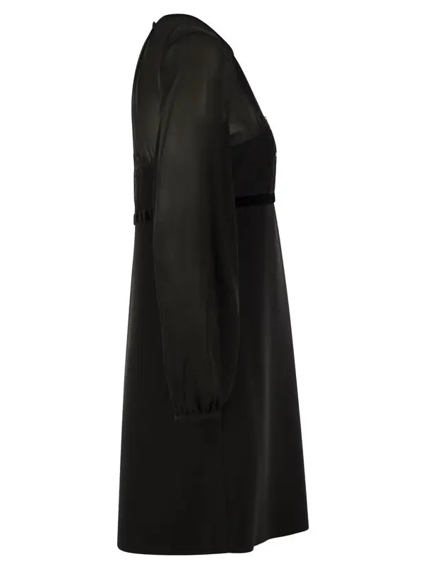 Max Mara Crewneck Long-sleeved Dress