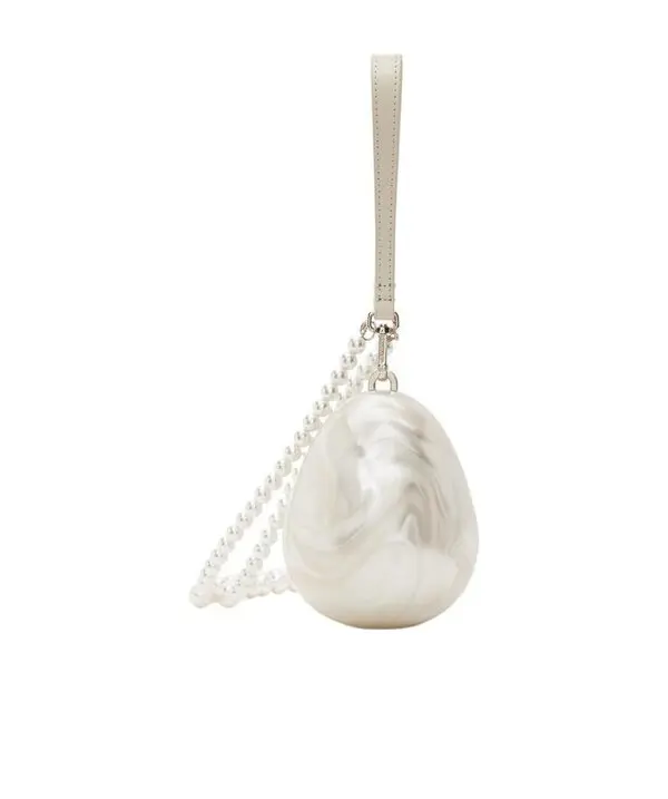 Simone Rocha Pearl-embellished Egg Mini Bag