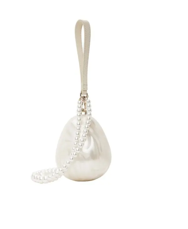 Simone Rocha Pearl-embellished Egg Mini Bag