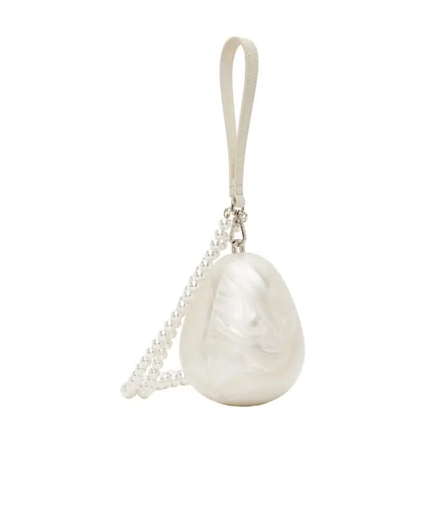 Simone Rocha Pearl-embellished Egg Mini Bag