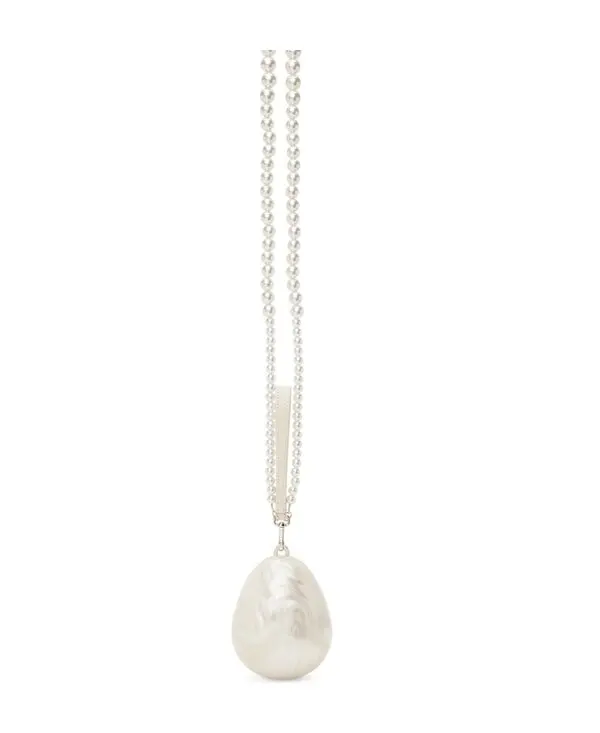 Simone Rocha Pearl-embellished Egg Mini Bag