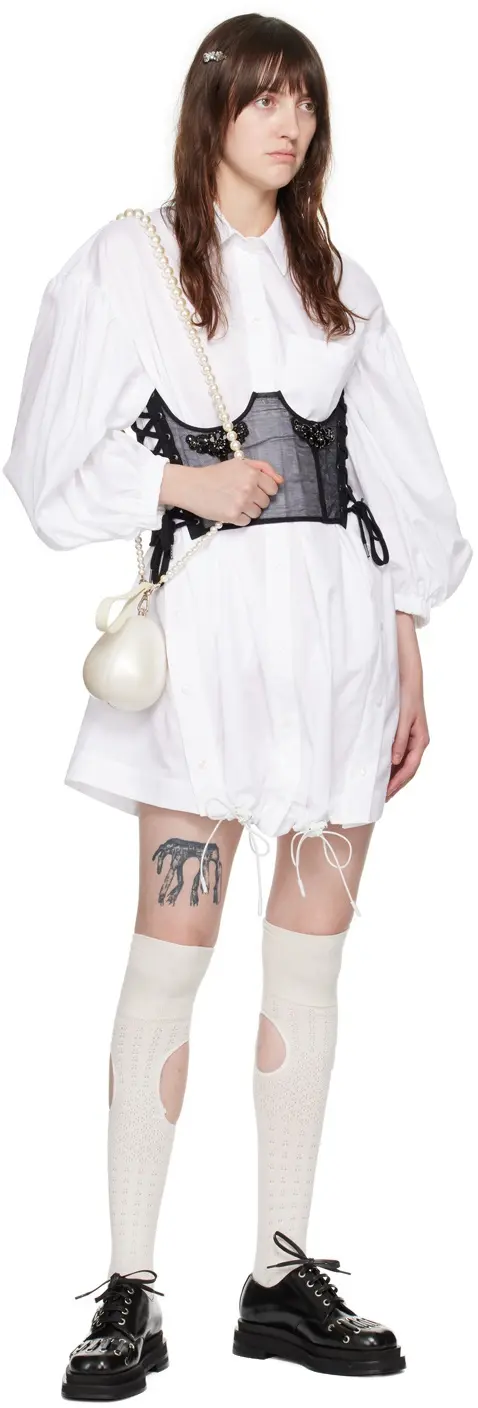 Simone Rocha Pearl-embellished Egg Mini Bag