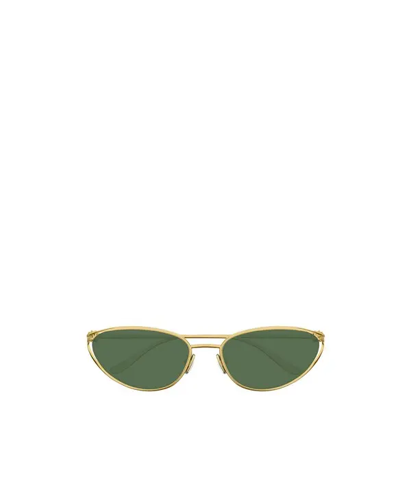 Bottega Veneta Cat Eye Frame Sunglasses - Gold