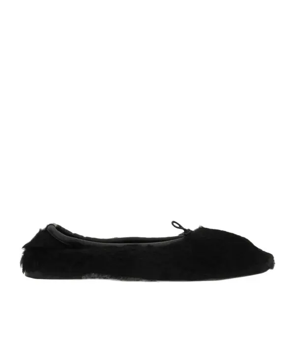 Hereu Faux-shearling Ballerina Flats