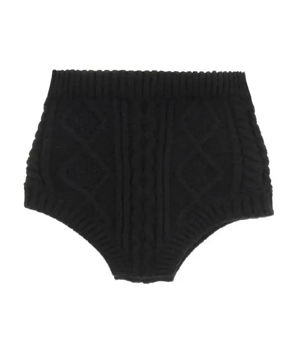 Red Valentino Cable Knit Shorts