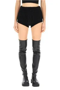 Red Valentino Cable Knit Shorts