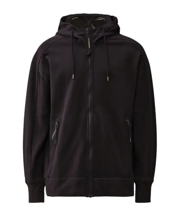 C.P. COMPANY Goggle Full-zip Sweater - Blue