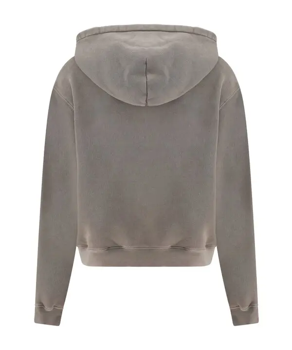 Alexander Wang Blade Logo Embossed Hoodie - Gray