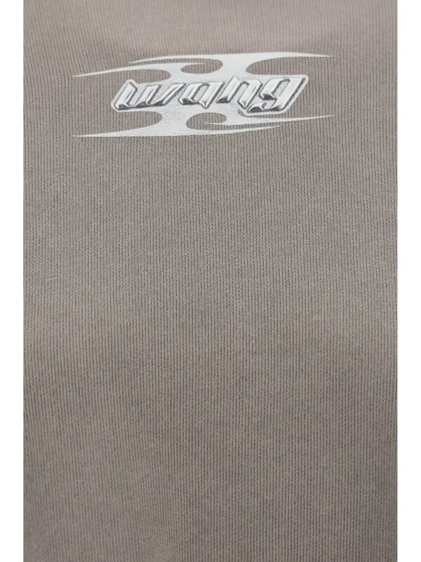 Alexander Wang Blade Logo Embossed Hoodie - Gray