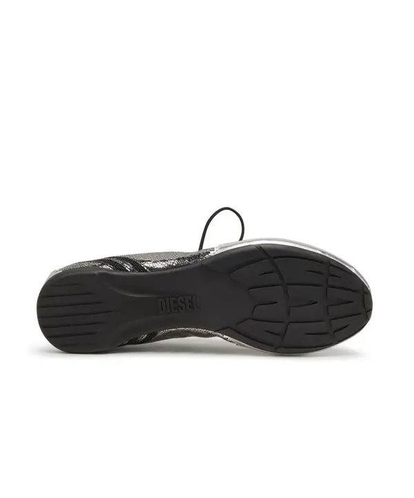 DIESEL® D-mile Lace-up Ballerinas - Silver/black