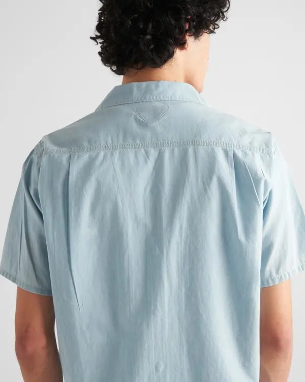 Prada Short-sleeved Button-up Shirt - Sky Blue