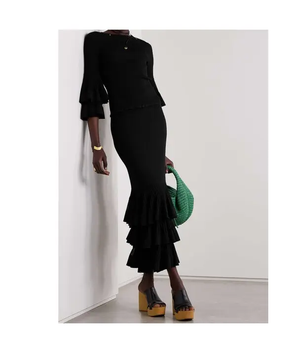 Zimmermann Illustration Tiered Ruffle Top
