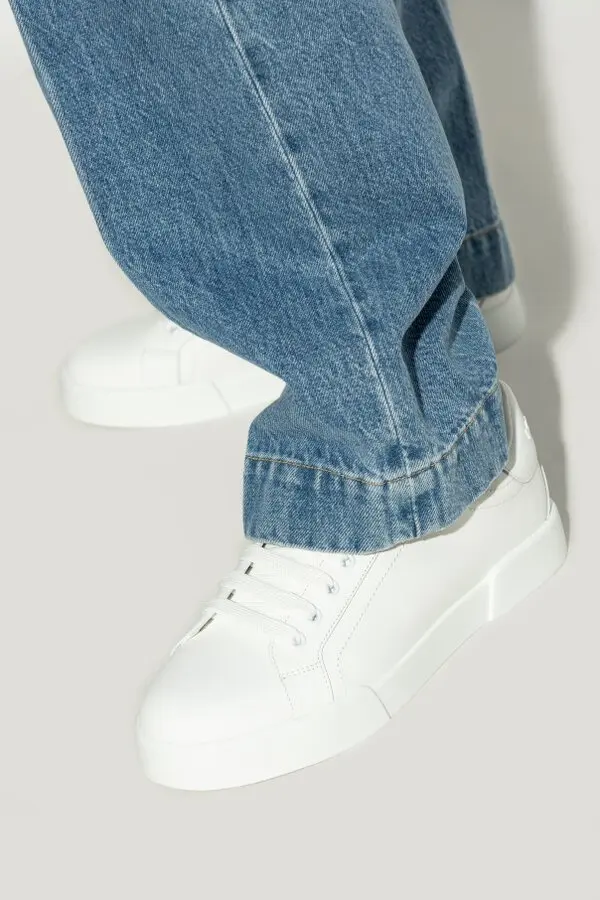 Dolce & Gabbana Logo Lettering Sneakers - White