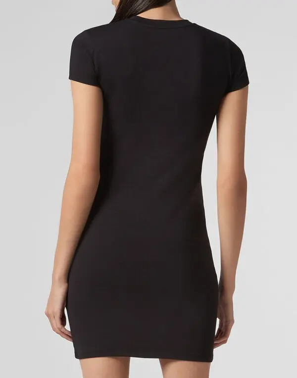 Philipp Plein Skull Embellished T-shirt Dress